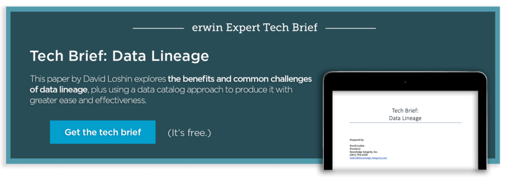 Demystifying Data Lineage: Tracking Your Data's DNA - erwin, Inc. Demystifying Data Lineage: Tracking Your Data's DNA - erwin, Inc.