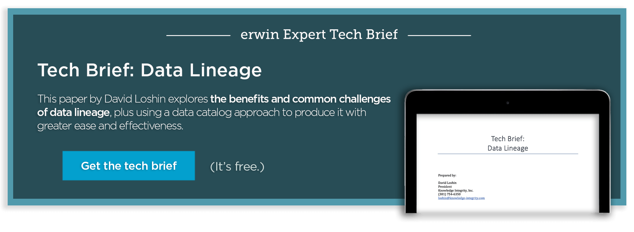 Demystifying Data Lineage: Tracking Your Data's DNA - erwin, Inc. Demystifying Data Lineage: Tracking Your Data's DNA - erwin, Inc.